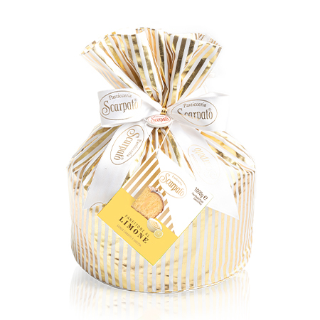 Scarpato Lemon Panettone Gold Bag 1kg - Cakes - Amatos Liquor Mart | Shop