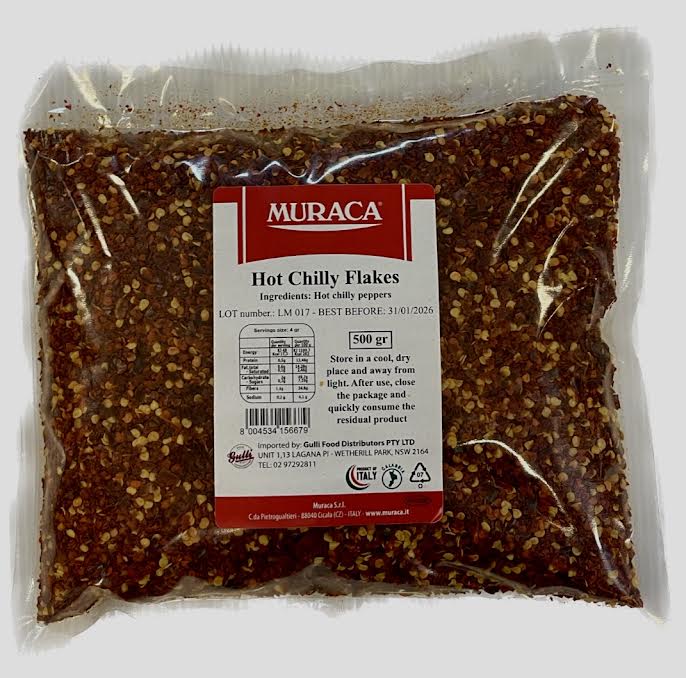 Muraca Chilli Flakes Hot 500g - Condiments - Amatos Liquor Mart | Shop